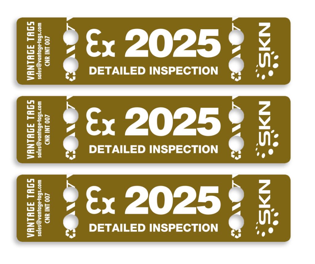 Ex Inspection Tags - Vantage Tags